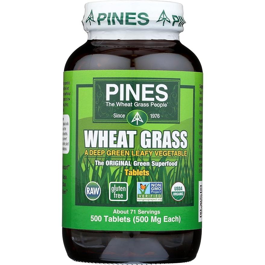 Pines International Pines Wheat Grass 500 mg 500 Tablets – Harvest Moon ...