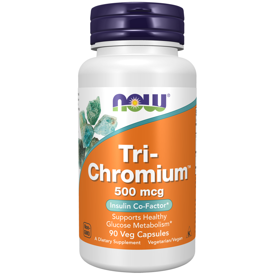 NOW Foods Tri-Chromium™ 500 mcg with Cinnamon 90 Veg Capsules – Harvest ...