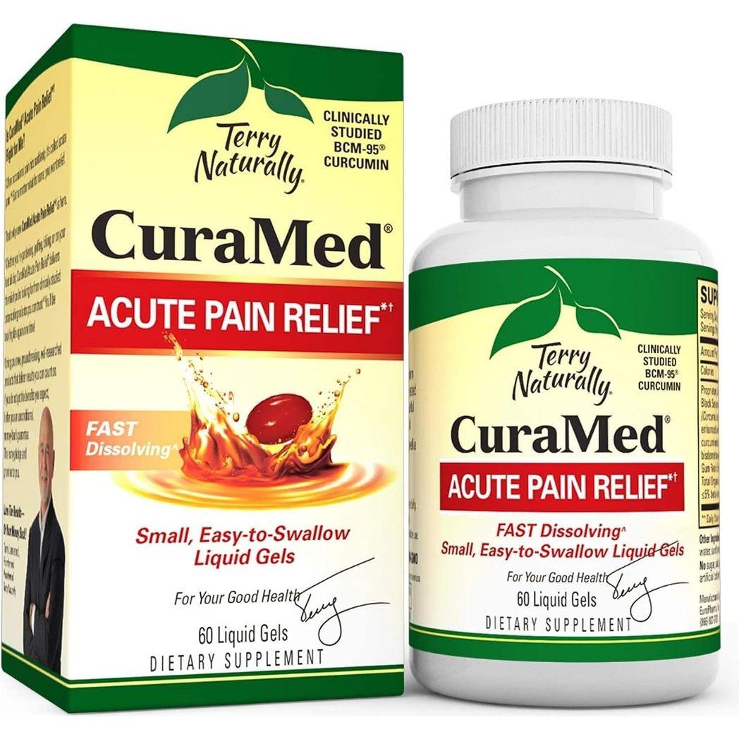 Terry Naturally CuraMed Acute Pain Relief 60 Liquid Gels – Harvest Moon ...