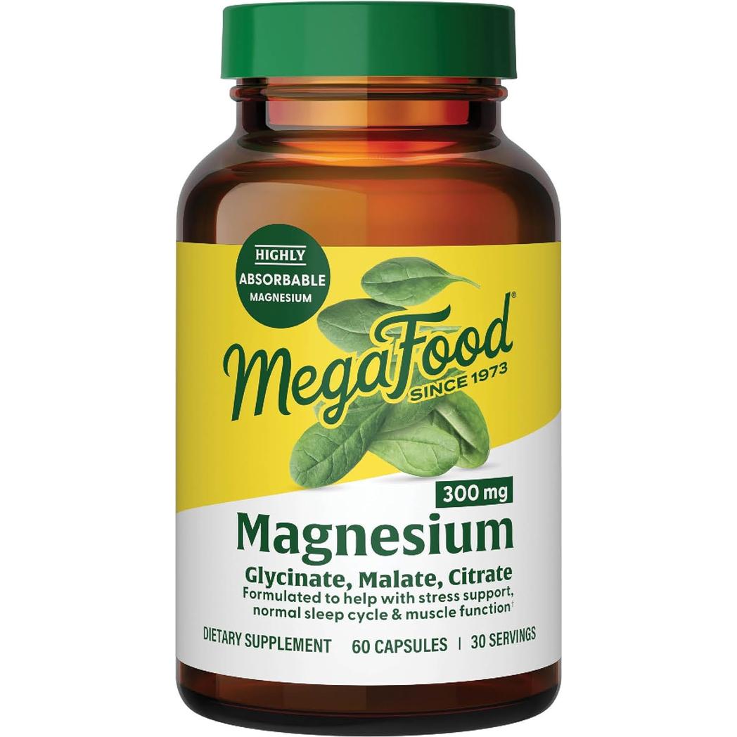 MegaFood Magnesium 300 mg 60 Capsules – Harvest Moon Natural Foods