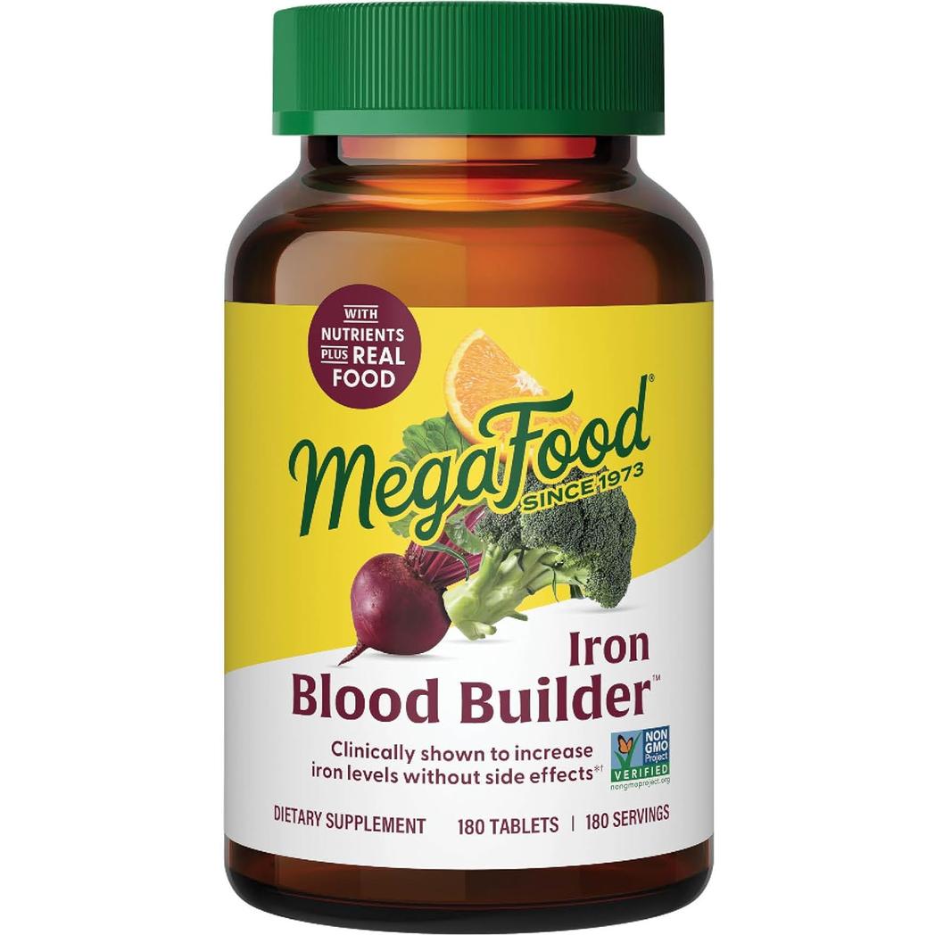 MegaFood Blood Builder Iron Supplement Vegan 180 Tabs – Harvest Moon ...