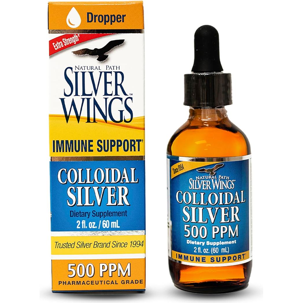 Natural Path / Silver Wings Colloidal Silver 500 ppm 2 oz. – Harvest ...
