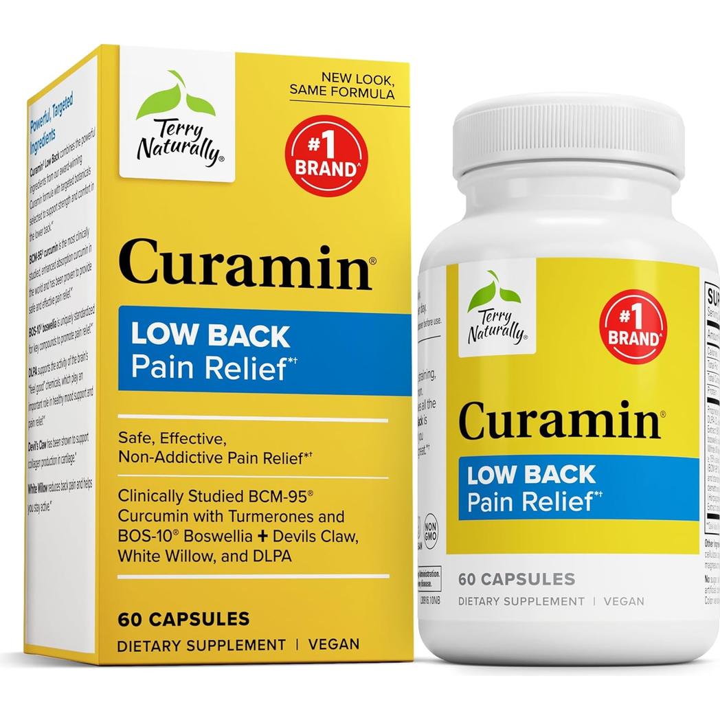 Terry Naturally Curamin Low Back Pain Relief 60 Capsules – Harvest Moon ...
