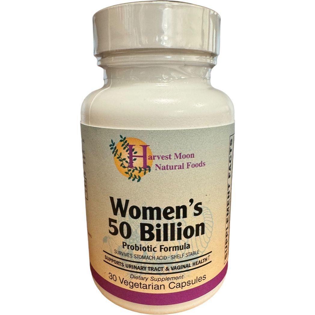 Harvest Moon Womens 50 Billion Probiotic 30 capsules – Harvest Moon ...